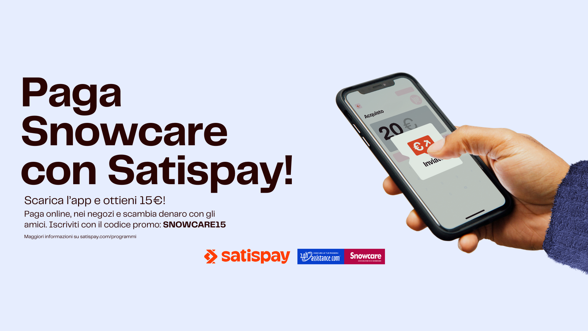 Ottieni 15€ di Bonus con Satispay: assicura le tue giornate sulla neve ...
